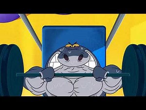 cartoon shark tickled