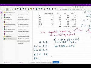 Chi Squared Goodness of fit Normal Distribution example