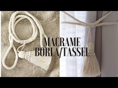 MACRAME-Retenedor De Cortinas /Holdback Curtina