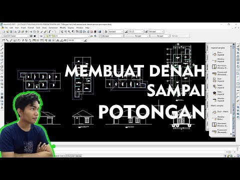AutoCAD Tutorial - Menggambar Denah Sampai Dengan Potongan | Belajar 2 Jam Bisa Buat Rumah