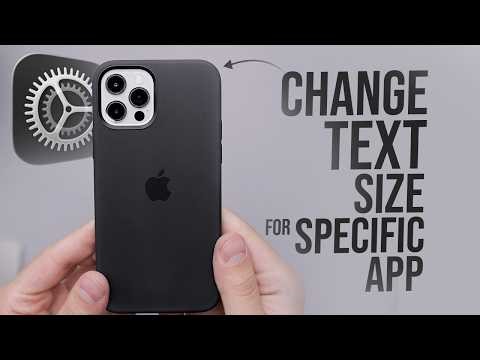 How to Change iPhone Text Size for a Specific App (tutorial)