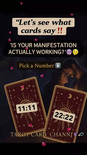 Read the caption 👇 🔮 Card — 11:11 If you chose this card, this message is for you. ✨ Follow for energy exchange and comment 11:11 to claim your blessings 💫 Your manifestation is gaining momentum — your energy is focused, aligned, and powerful right now. Emotional fulfillment, inner peace, and a sense of abundance are coming your way. 🌸 This is a highly positive sign that your manifestation energy is strong and magnetic. Your desires are preparing to take form — but remember, success depends 