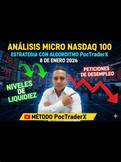 Descubre el plan de trabajo para dominar el micro Nasdaq con estrategia precisa ANALISIS COMPLETO: 👉 https://youtu.be/19EHVjerSBI #Nasdaq100 #MicroFuturos #PocTraderX #MayidCarvajal #Trading8Enero #SmartMoneyConcepts #AlgoritmoTrading #DayTrading #Inversiones2026 #NasdaqStrategy #GestionDeRiesgo