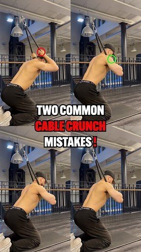 Will Abdull | Online Fitness Coach on Instagram: "CABLE CRUNCH MISTAKES! ⬇️ Here’s 2 common mistakes people make while performing the cable crunch. Avoid these for optimal gains 💪 Mistake 1. ❌ Keeping your spine straight Keeping your spine straight during cable crunches will limit the engagement of your abdominal muscles. Instead ⬇️ ✅ Bend your spine during the movement By bending your spine during the movement, you create a fuller range of motion, effectively targeting and activating the entir