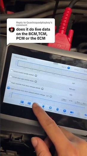 Autel Mk808s Views Live Data & Performs Bidirectional Tests for BCM, TCM, ECM