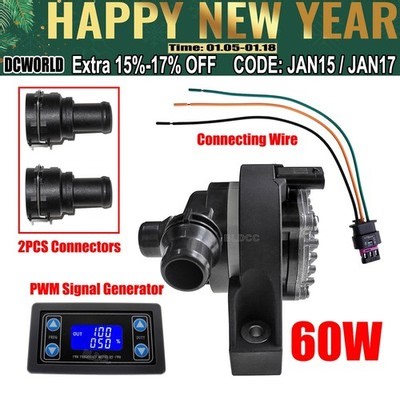 Brushless DC Motor 12V Engine Auxiliary Water Pump 60W &LCD PWM Signal Generator | eBay