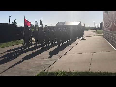 Basic Combat Training (BCT) Marching from Chow