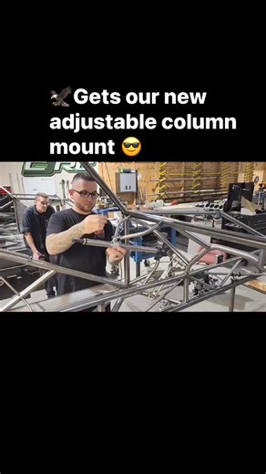 Our new prototype adjustable steering column mount works perfect 😎! | CJ Race Cars