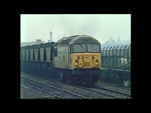 British Railways Traction Archive: Coal trains at Worksop - 18th February 1992. Class 56 and 58s.