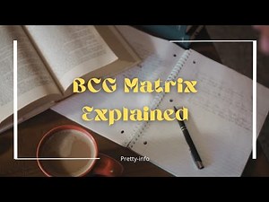“BCG MATRIX EXPLAINED | STARS, CASH COWS, QUESTION MARKS & DOGS | STRATEGIC MANAGEMENT”