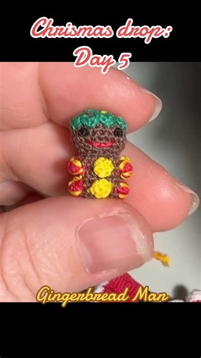 Tiny Gingerbread Man 🍪❄️ | Day 5 Holiday Drop! (Or make your own, video linked)