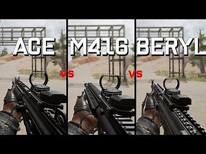 ACE vs Beryl vs M416 (comparison/test)