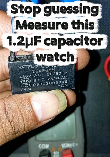 How to Check a 1.2µF Capacitor Using a Digital Tester