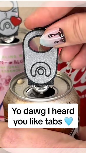 A little millennial humor for the other 40 among us 💕 Keep tabs on your tabs with Pimp My Tab Buddies 🤭 — these guys save your nails, joints and fingertips while opening drink cans, and are SO cute on your keychain! #tabbuddies #millennialhumor #pimpmyride #yodawg #accessibility | Tab Buddies