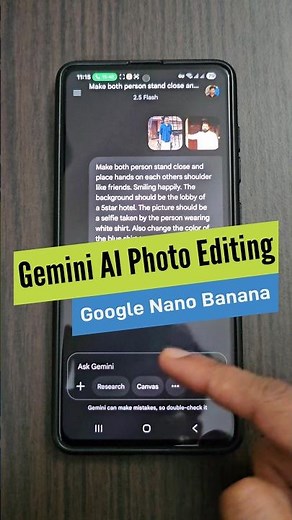 Google Nano Banana available for Free | Gemini AI Photo Editing Feature 🤩