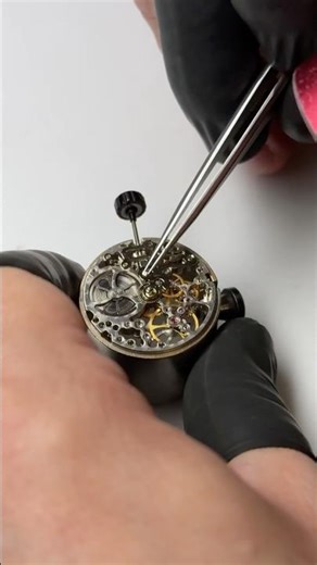 🕰 Inside a Rare Skeleton Watch Movement #watchrepair #watch #watchservice #luxurywatches