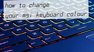 How To Change Your MSI Keyboard Color #msi #rgb #keyboard #technology