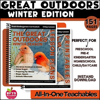 Winter Outdoors in NOVEMBER-JANUARY Preschool PreK Curriculum Lesson Plan