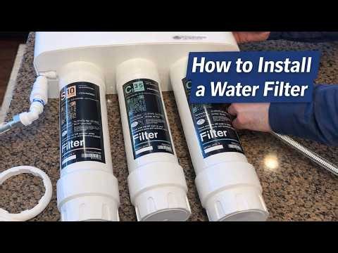 How to Install a Water Filter - Under Sink (Frizzlife)