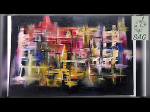 Abstract Art Oil Painting I How to Play with Colours I Seemi Art Gallery