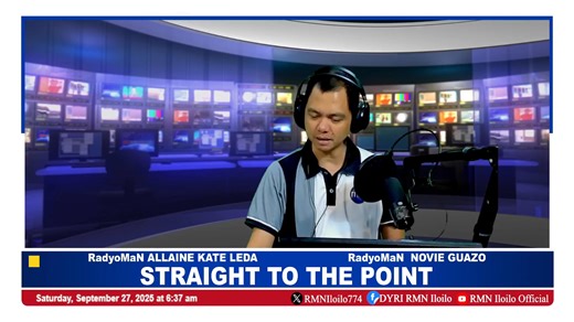 STRAIGHT TO THE POINT (PART 1) SEPTEMBER 27, 2025 | SATURDAY Admin's Note : Only comments that promote goodwill, logical views on issues and legitimate concerns of public interest are encouraged in this page. Comments that incite hate, violence, sexual exploitation, disinformation and all that violate Facebook's Community Standards will be dealt with accordingly. High five to a healthier online discussion with your Radyoman! | DYRI RMN Iloilo