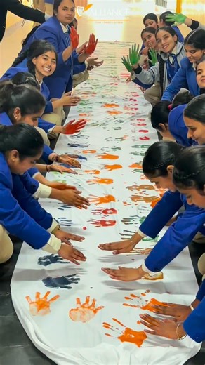 Before the last bell rings, we leave our marks behind.” 🔔 The Last Bell #schoolfriends #friendforever #viralinstagramreelsvideo♥️ #school #explorer | Alliance International School
