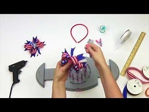 Bow Genius - Patriotic Hair Bow - DIY Bow Maker