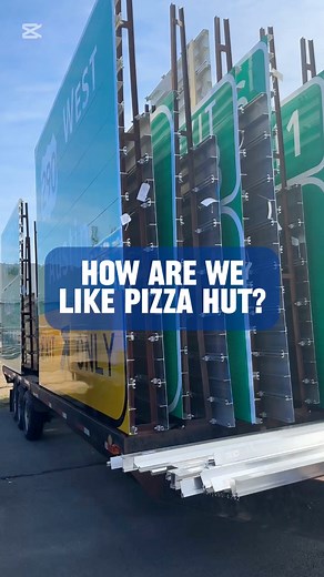 Some people don’t know that we not only make all those signs you see on the interstate and Highway, but we also carefully load them up and deliver them to where they’re going to be mounted! Whenever you see a sign-filled truck next to where those giant posts are, they’re being pulled directly off of OUR trucks! #delivery #signmaking #signmaker #signs #interstate | Interstate Signways