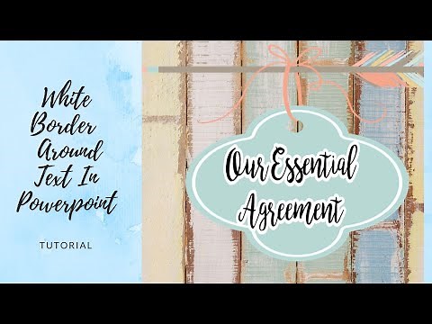 Add a white border around text in powerpoint