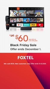 The best Black Friday deals are orange 📺 ✅ Watch over 50 sports live ✅ The latest drama and entertainment ✅ Foxtel Originals and Lifestyle ✅ And HBO Max included Offer ends 01.12.2025. | Foxtel