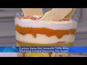 Lemon Swiss roll Amaretti trifle wins pudding contest honoring the Queen
