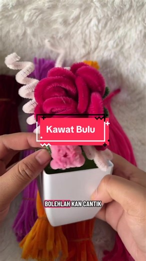 Creative Kawat Bulu Flower Keychain Tutorial