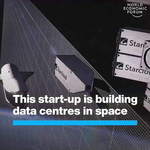 #AI is growing rapidly - but so is the energy demand for its development, which could rise 50% a year until 2030. Starcloud has lit upon a space-age solution, as CEO Philip Johnston explains: build #datacentres out in orbit, where they’ll have unlimited access to the power of the sun and the cooling capacities of #space. Starcloud is a World Economic Forum 2025 Technology Pioneer, joining a community of start-ups from across the planet who are developing cutting-edge technologies with the potent