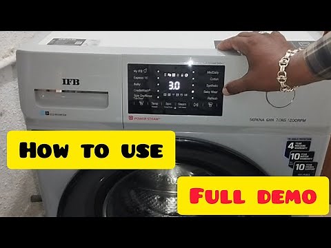IFB SERENA GXN 7kg 1200 RPM | SERENA GXN MBN BXN SXN 7012 | Ifb 7kg front load washing machine demo