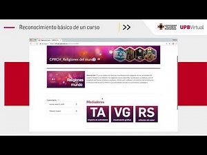 Tutoriales Brightspace - Reconocimiento básico de un curso - Estudiantes - UPB Académico