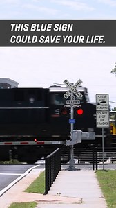 Do you know this blue sign? 🟦 If your vehicle stalls at a railroad crossing, the Emergency Notification Sign (ENS) tells you exactly what to do — and who to call. The DOT number pinpoints the exact crossing location, and the phone number listed connects you directly to the primary operating railroad. At NS crossings, it’s our Police Communications Center (PCC) answering the call behind the scenes. This highly trained, always-on team is ready to respond 24/7/365 across our 22-state network. On #