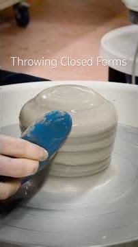 Throwing Closed Forms #potterywheel #ceramics #pottery #craft #craftsmanship #clay #ceramicart
