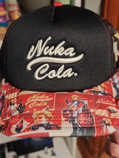 Spencers has some really cool Fallout Merch and I especially love the hats! $24.99 online 😄 #nukacola #nukacolagirl #fallout