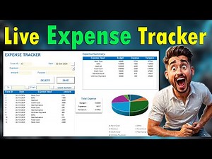 Create a Real-Time Expense Tracker in Excel | Get Ledger Summary