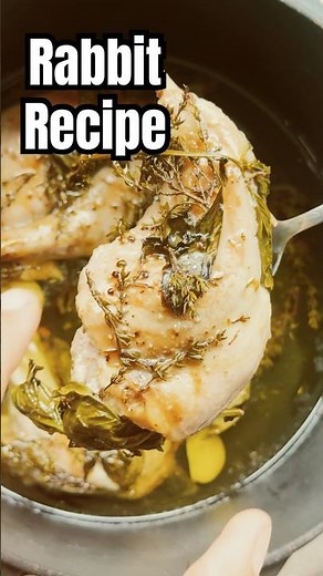 Slow cooked rabbit recipe
