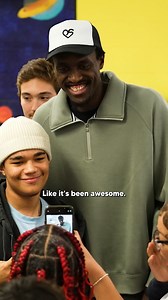 Today, Pascal Siakam and his PS43 Foundation visited Voices Corp. In an effort to continue to scale the foundation's mission of empowering youth through education, mentorship and life skills, Pascal spent time talking to students about determination, perseverance & staying motivated and continues to be an inspiring voice for the youth in our community 💙 | Indiana Pacers