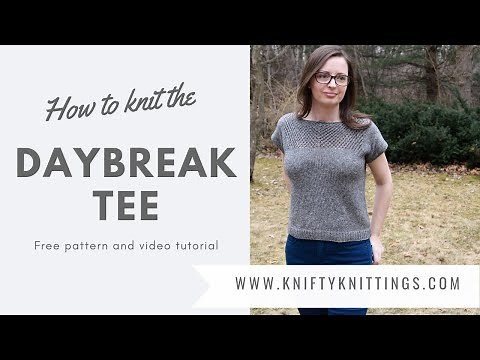 Daybreak Tee - Free knitting pattern and tutorial