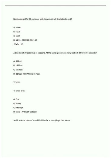 Latest Wonderlic 50 Questions And Answers With Complete Solution1419 video