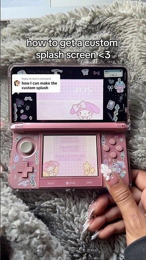 how to get a custom splash screen! #modded3ds #nintendo3ds #nintendohandheld #switch2 #aynthor #cfw