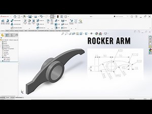 SolidWorks Rocker Arm Full Tutorial | Learn Part Design from Scratch