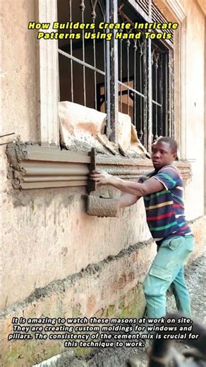 How Builders Create Intricate Patterns Using Hand Tools