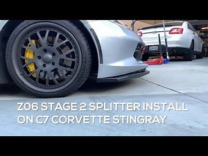 ** Z06 ** Splitter Install On C7 Corvette Stingray