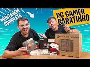 MONTANDO PC GAMER BARATO DE 1.700 REAIS I TESTE EM JOGOS