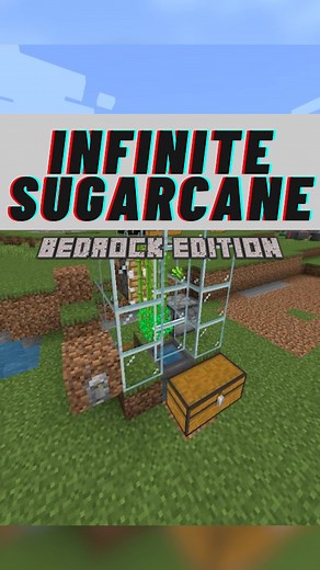 Minecraft Infinite Sugarcane Farm Tutorial: Bedrock Edition