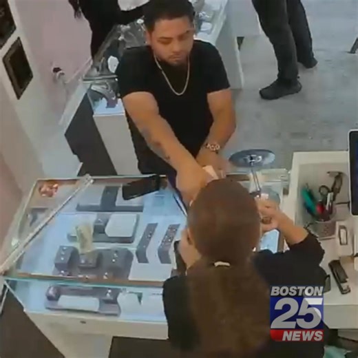 530K views · 1.2K reactions | NEW VIDEO shows two suspects accused of a brazen robbery at a Malden jewelry store on Monday. The suspects allegedly steal a watch worth more than $20k. Link to story in comments. | Boston 25 News | Facebook